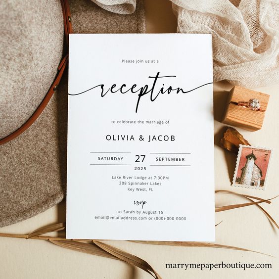 wedding reception invitation wording samples | السعودية